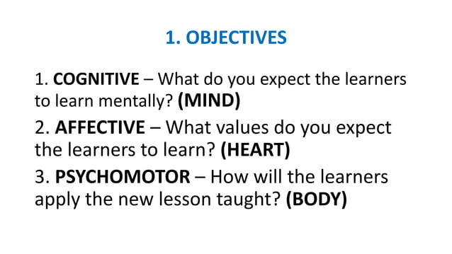 PARTS OF LESSON PLAN.pptx | Homework and Study | Education