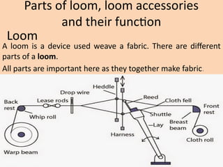 Parts of loom, loom accessories and their function.ppsx