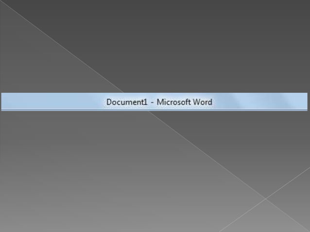 Parts of m.s word | PPTX | Desktop Publishing | Computer Software and ...