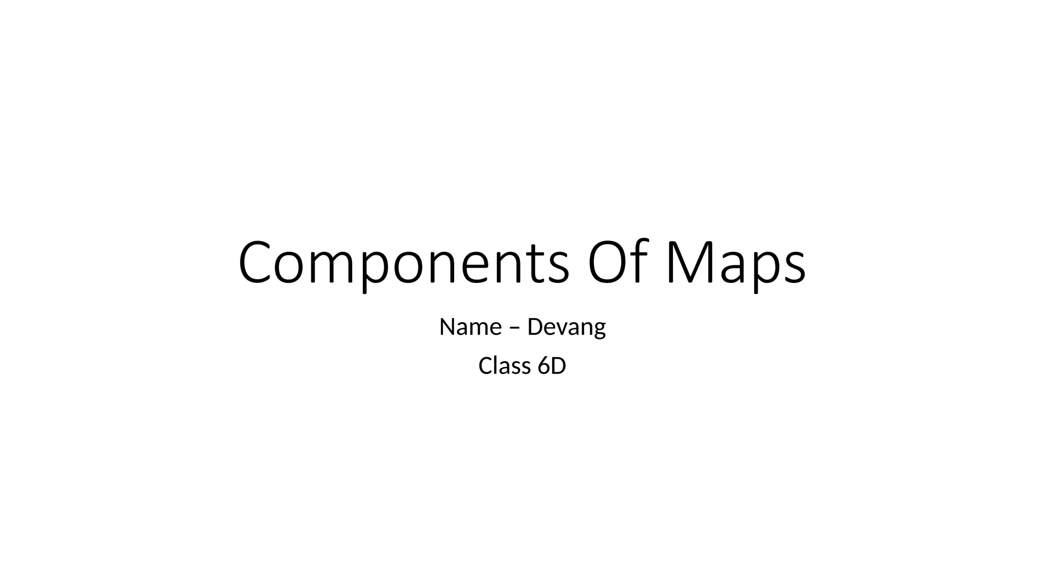 Parts Of Maps for primary classes project.pptx