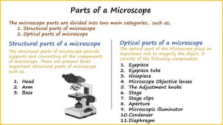 Parts of a Microscope and Their Functions | PDF