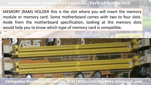 parts of motherboard.pptx | Computer Peripherals | Computing