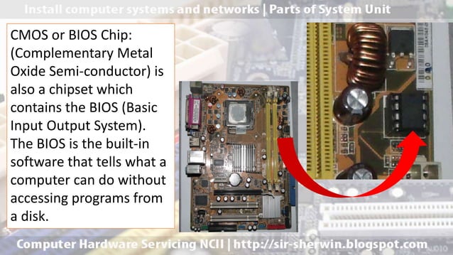 parts of motherboard.pptx | Computer Peripherals | Computing