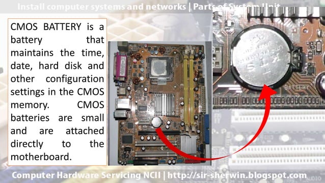 parts of motherboard.pptx | Computer Peripherals | Computing
