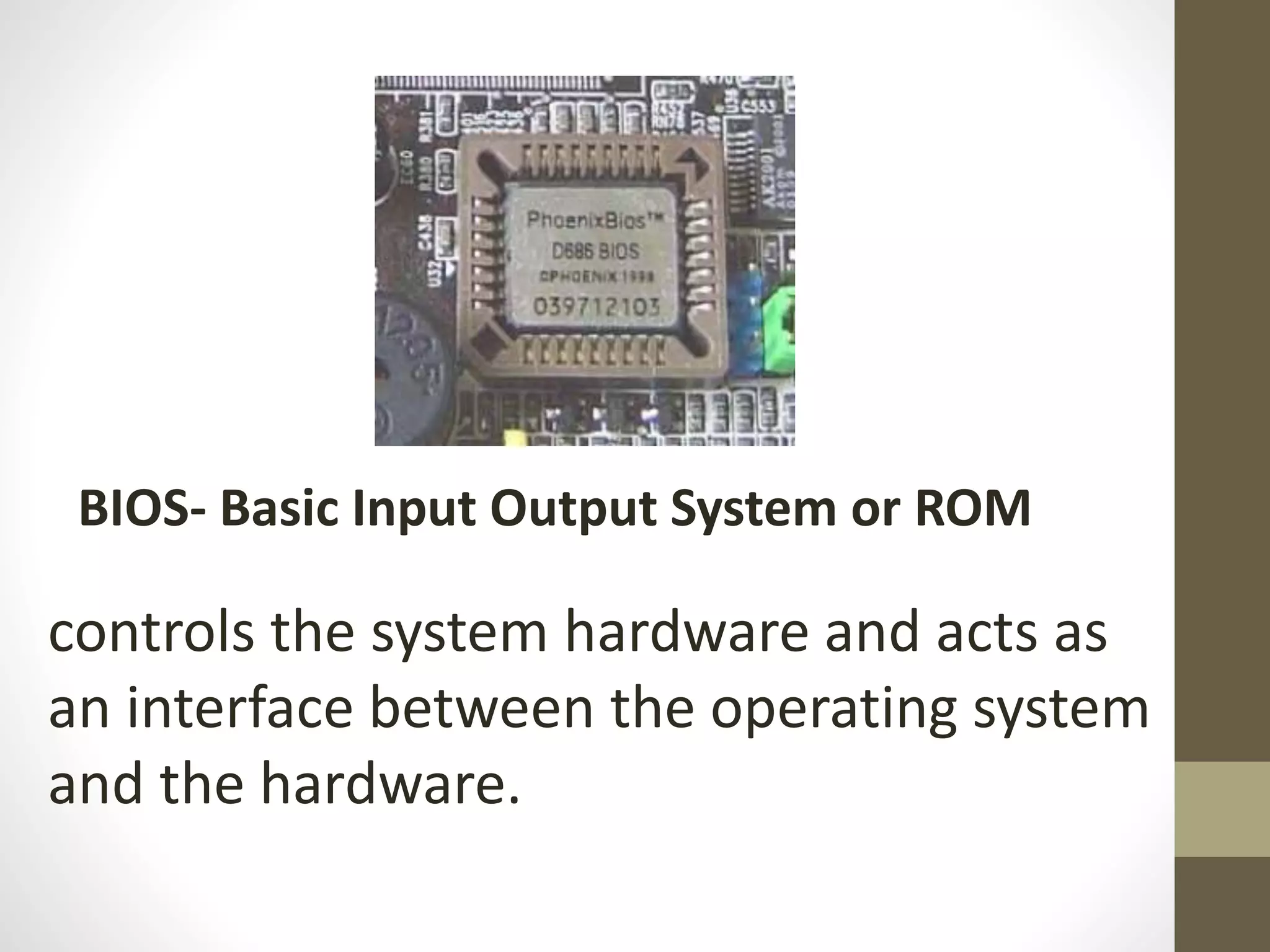 Parts of motherboard and its function | PPTX