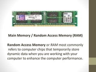 Parts of motherboard and its function | PPTX