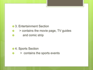 Parts of newspaper | PPTX