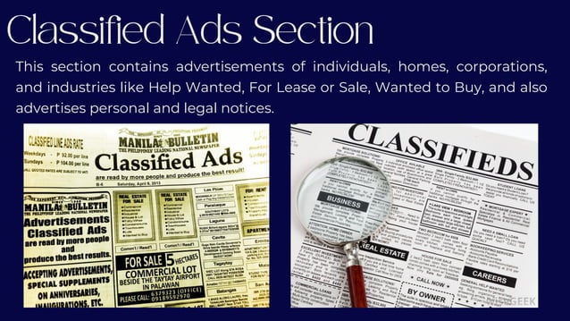 Parts of Newspaper.pdf | Business | Business and Finance