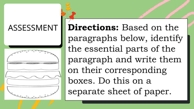 PARTS OF PARAGRAPH presentation in English | PPTX