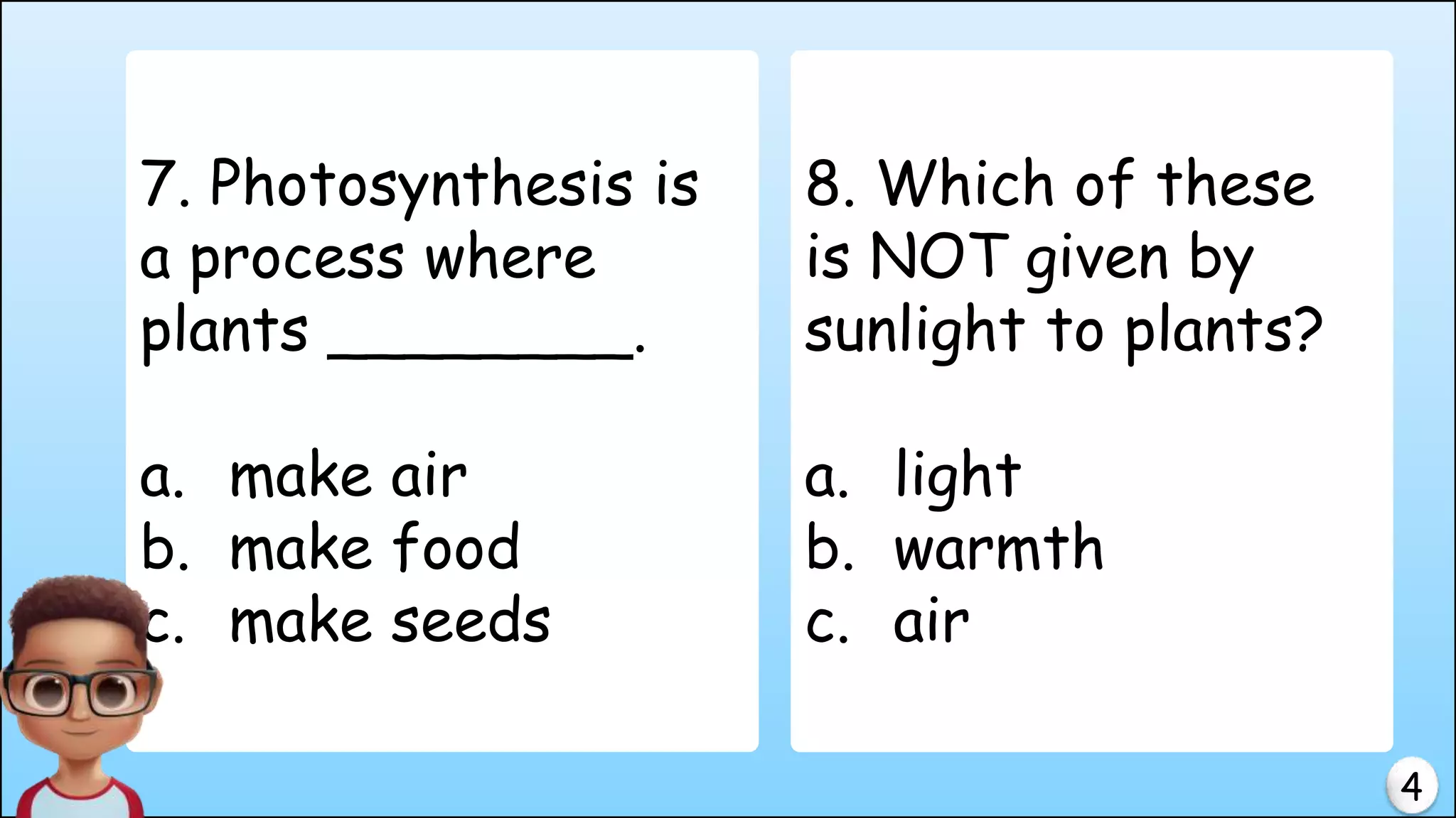 Parts of Plants Quiz | PPTX