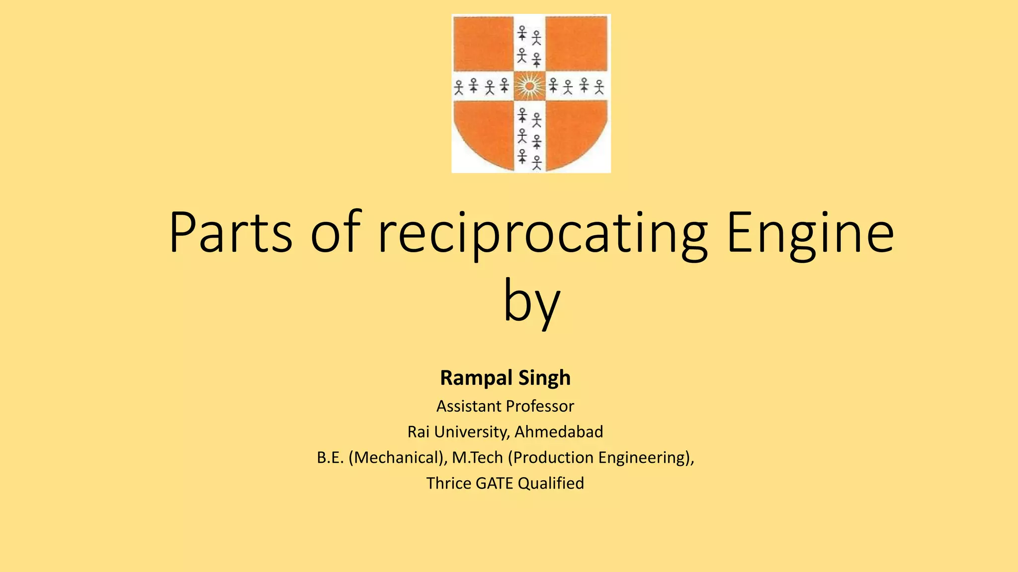 Parts of reciprocating engine | PDF