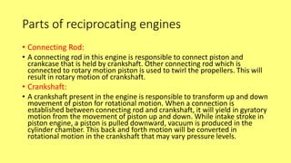 Parts of reciprocating engine | PDF