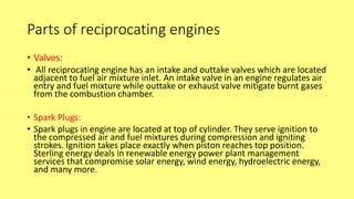 Parts of reciprocating engine | PDF