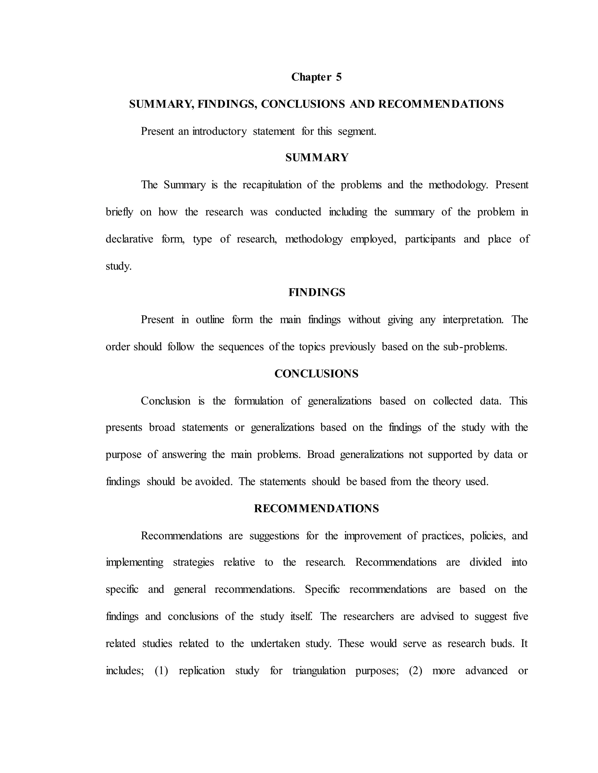 Parts of research paper | DOC