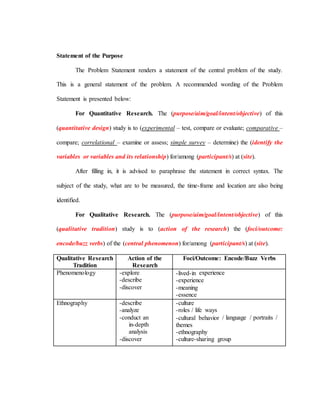 Parts of research paper | DOC