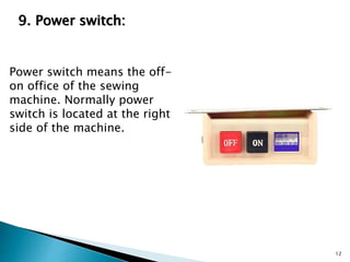 Parts of sewing machine | PPTX