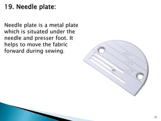 Parts of sewing machine | PPTX