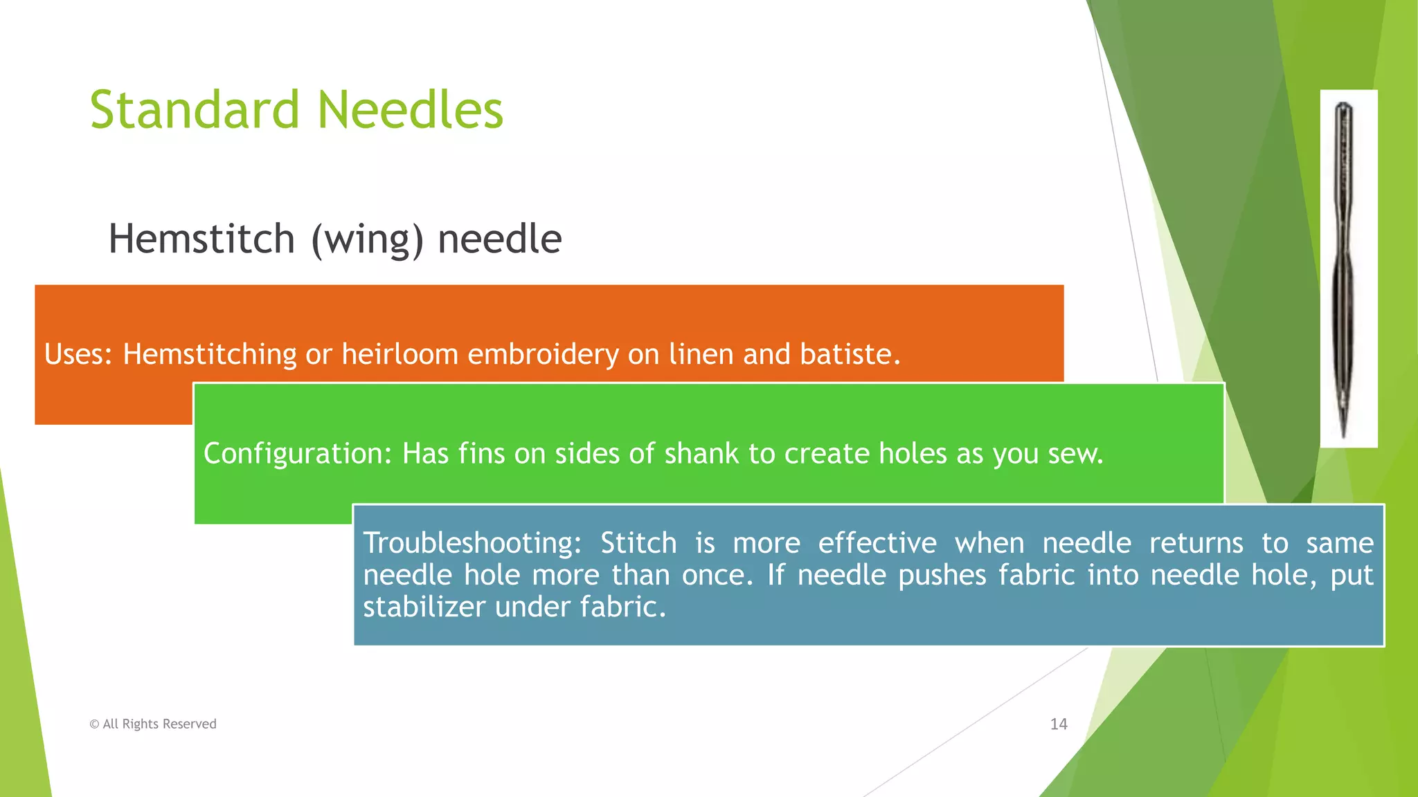 Parts of sewing machine needle | PPTX