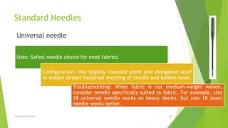 Parts of sewing machine needle | PPTX