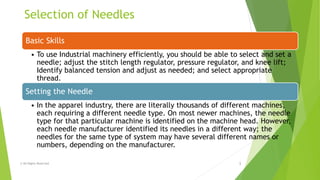 Parts of sewing machine needle | PPTX