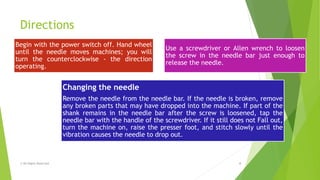 Parts of sewing machine needle | PPTX