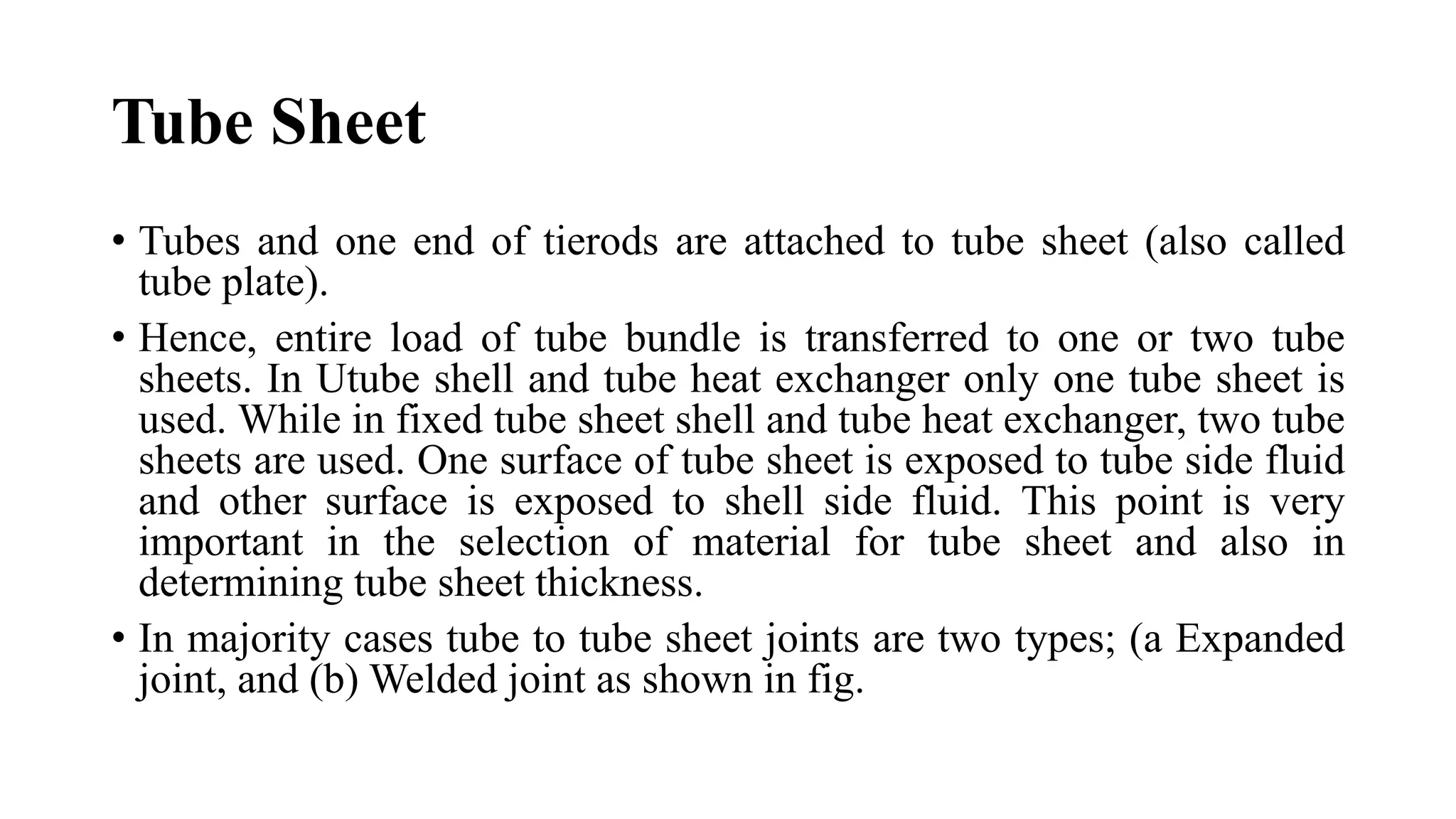 Parts of shell and tube heat exchanger | PPTX