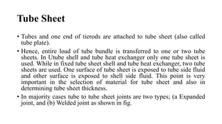 Parts of shell and tube heat exchanger | PPTX