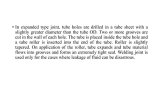 Parts of shell and tube heat exchanger | PPTX