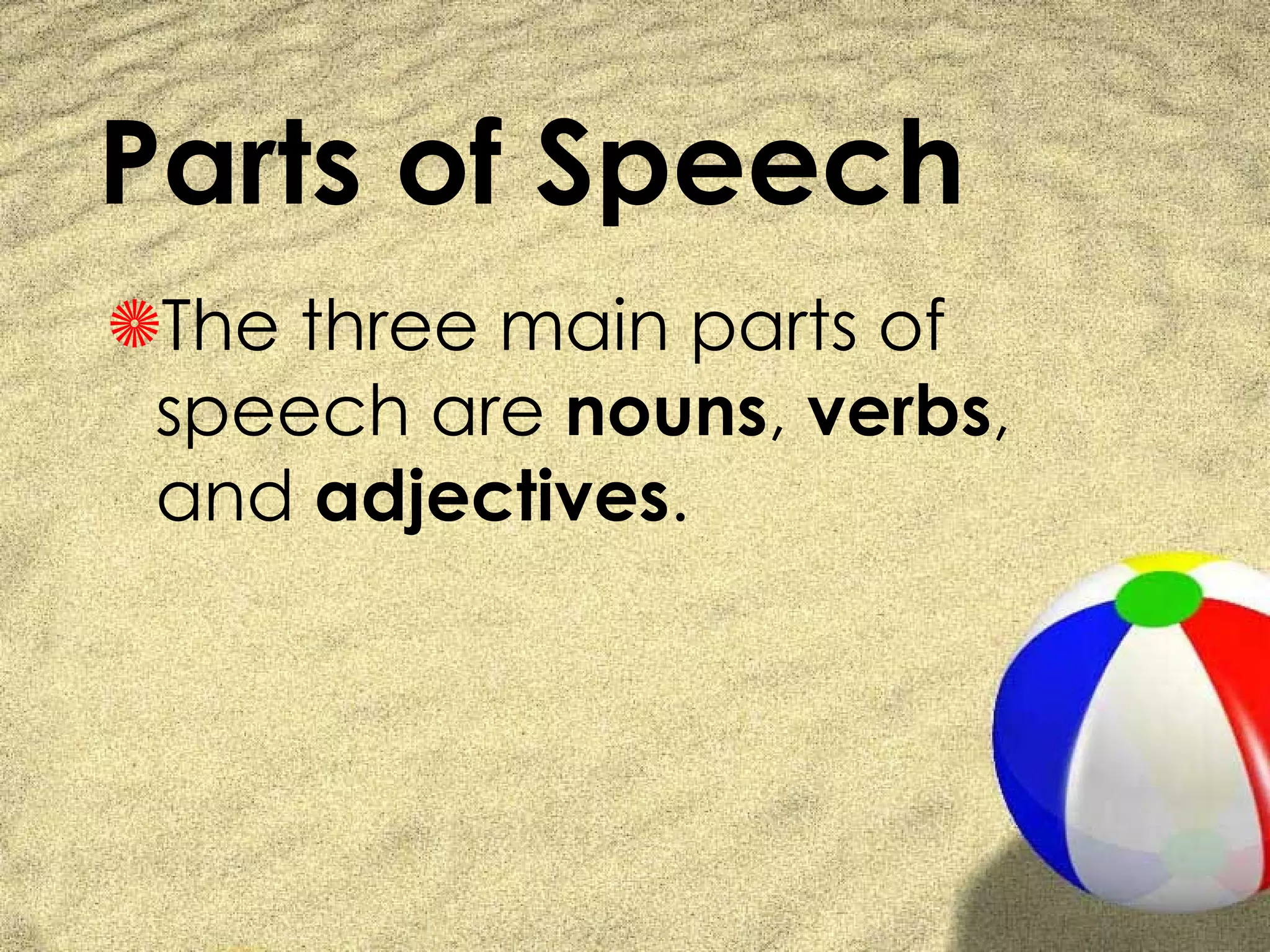 Parts of speech | PPT
