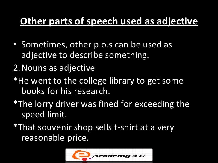 Parts of speech