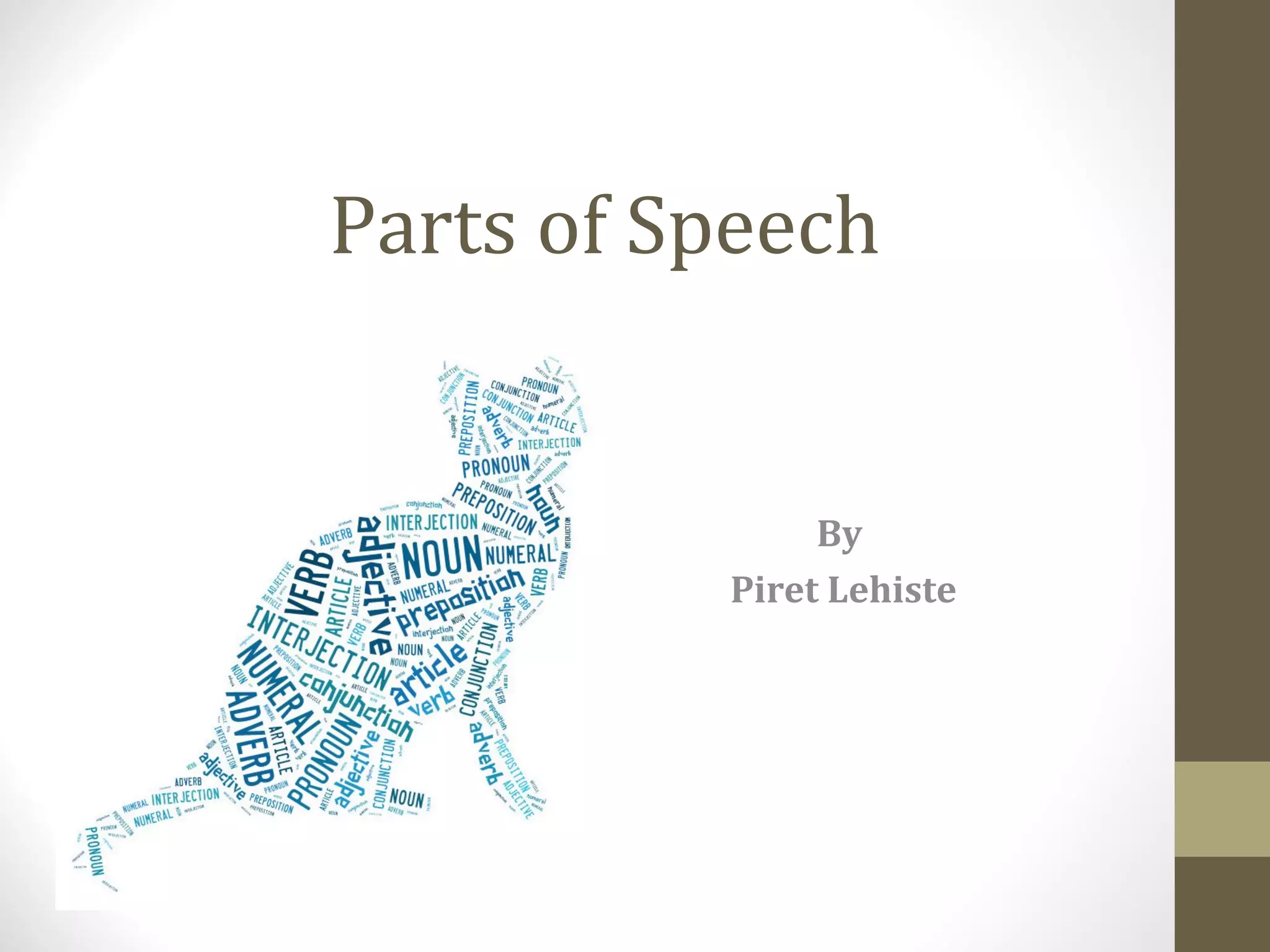 Parts of Speech presentation | PPT