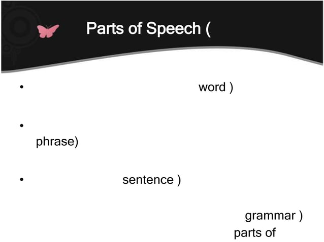 Parts of speech | PPTX