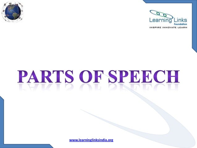 Parts of speech | PPTX