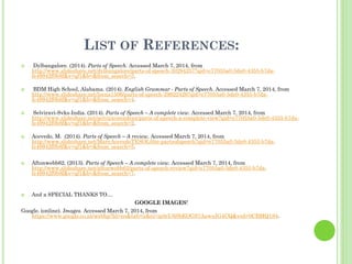 Parts of speech | PPTX
