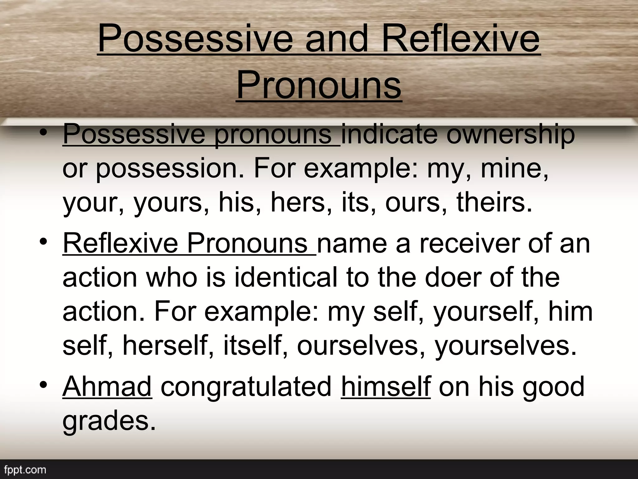 Parts of speech in English | PPT