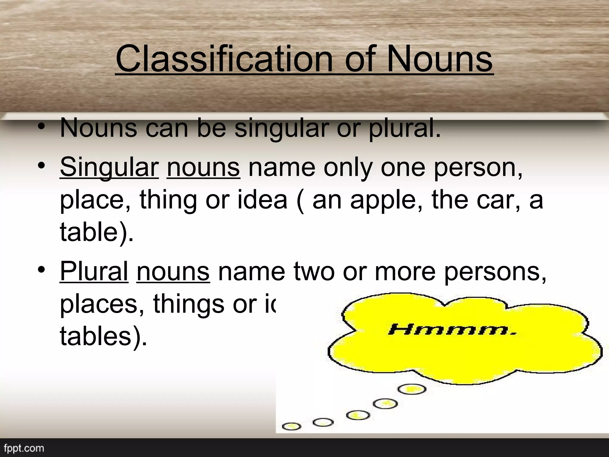 Parts of speech in English | PPT