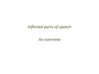 Parts of speech | PPTX