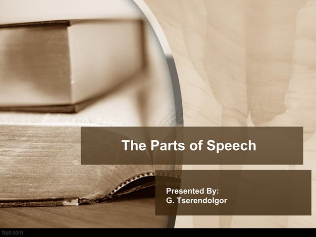 Parts of speech | PPT