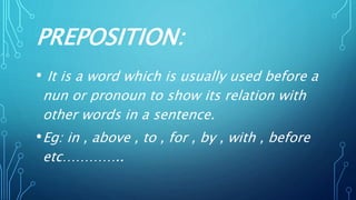 Parts of speech | PPTX