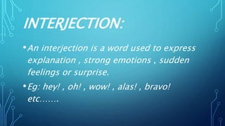 Parts of speech | PPT