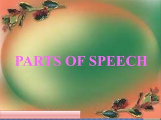 Parts of speech | PPT