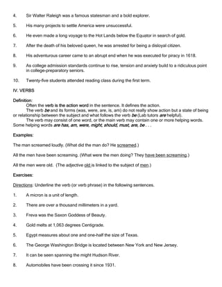 Parts of speech | PDF