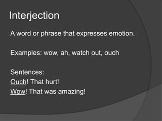 Parts of Speech Overview | PPT