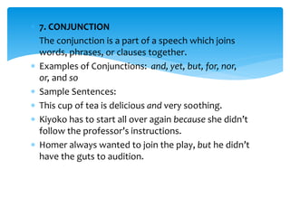 Parts of speech | PPT