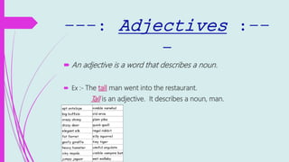 Parts of speech | PPTX