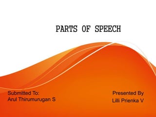 Parts of Speech | PPTX