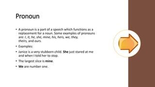 Parts of speech | PPTX