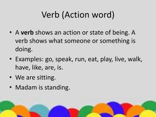 Parts of speech | PPTX