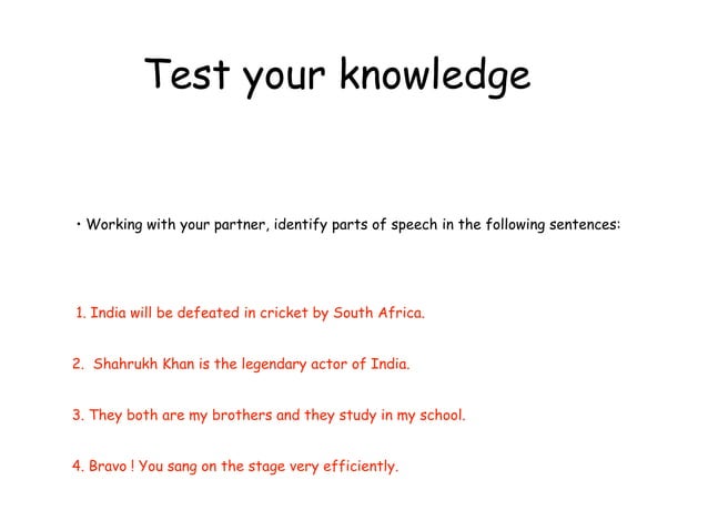 Parts of speech | PPTX