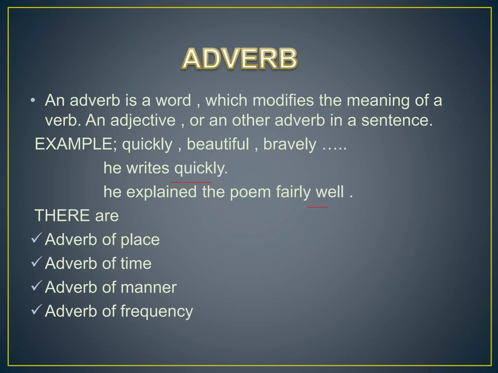 Parts of speech | PPT